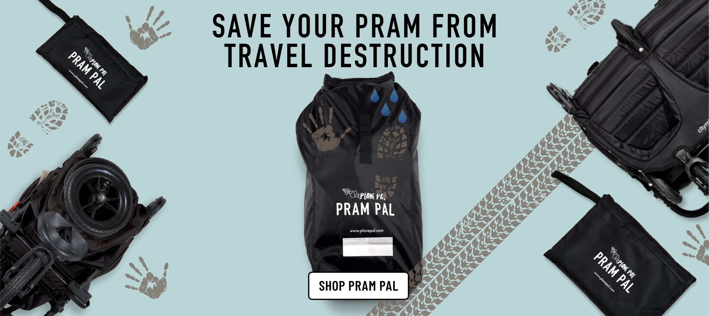 Plane Pal for flying with a toddler. Pram Pal to protect your pram ...